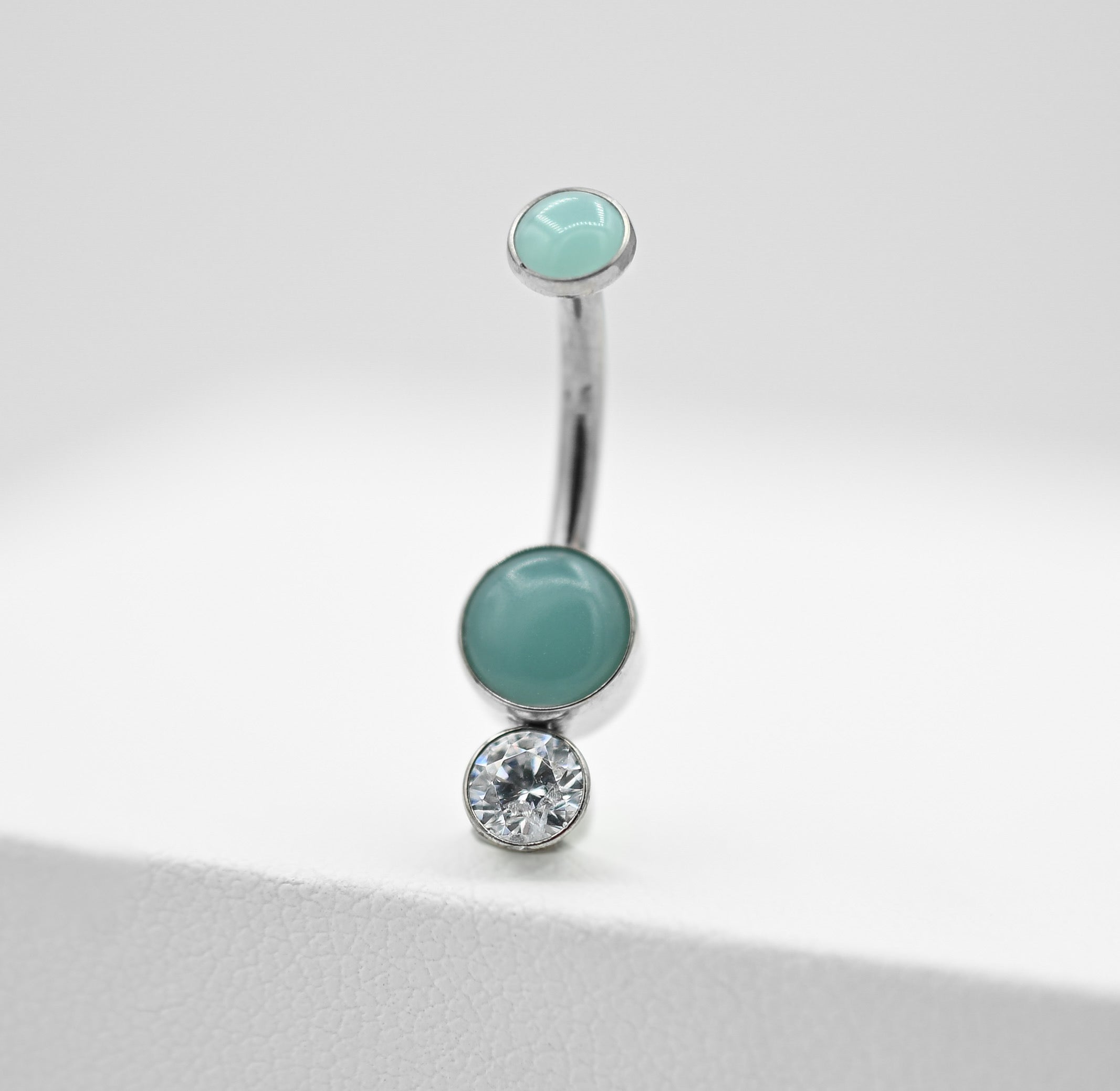 (1-N) Natural Stone Navel Curve Double Bottom Gem by LeRoi – Diamond ...